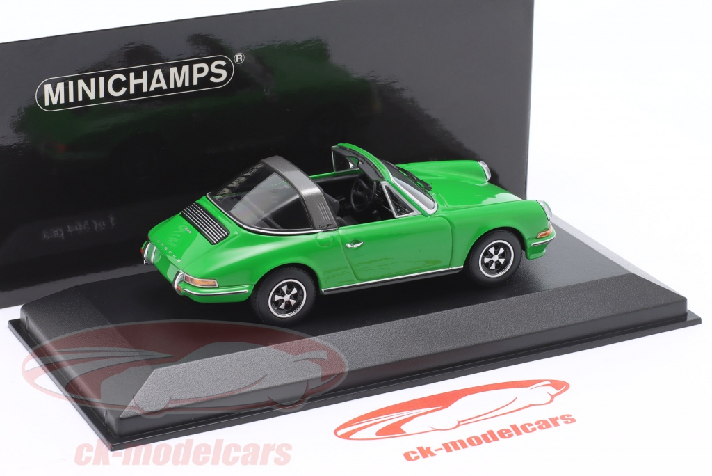Minichamps 1:43 Porsche 911 Targa S Année de construction 1972 vert ...