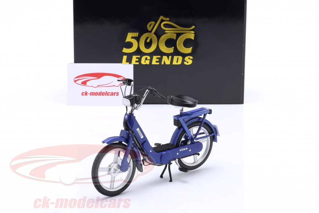 50CC Legends 1:10 Vespa Piaggio Ciao blu metallico 50CC10032 modello ...