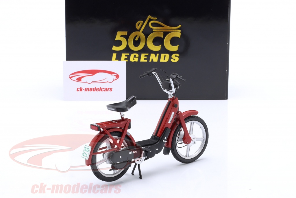 50CC Legends 1:10 Vespa Piaggio Ciao vermelho metálico 50CC10033 modelo ...