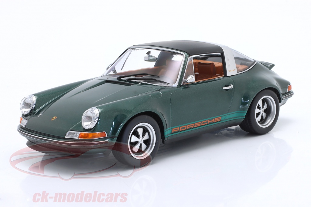KK-Scale 1:18 Porsche 911 Targa Singer Design dark green metallic ...