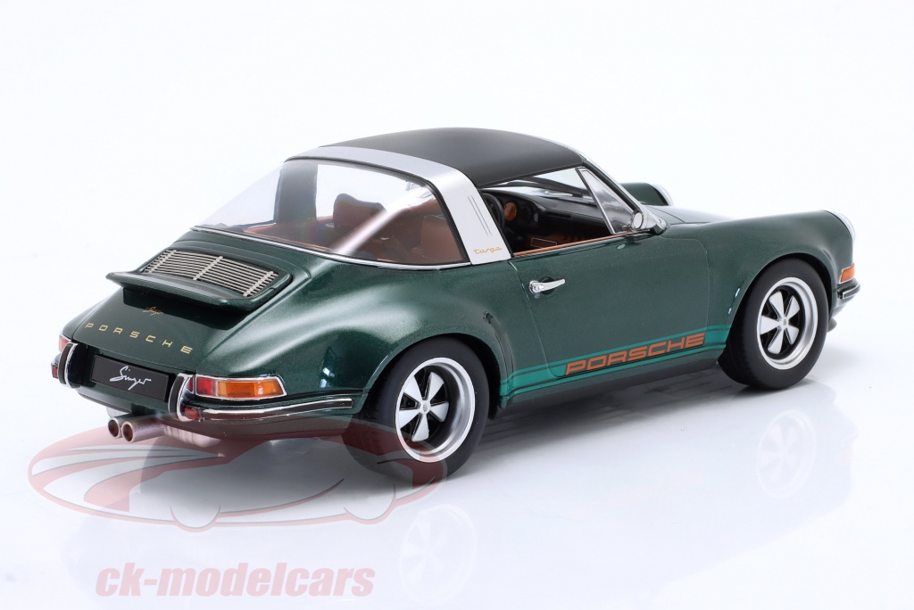 KK-Scale 1:18 Porsche 911 Targa Singer Design verde scuro metallico ...