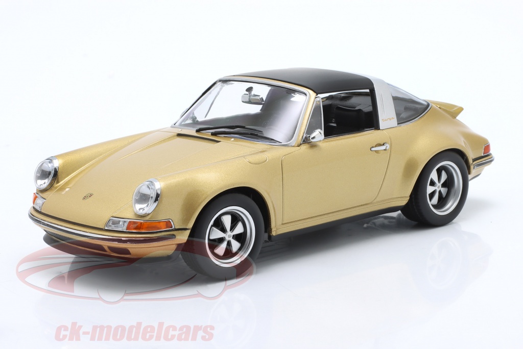 KK-Scale 1:18 Porsche 911 Targa Singer Design 金 メタリックな KKDC180474 モデル 車 ...