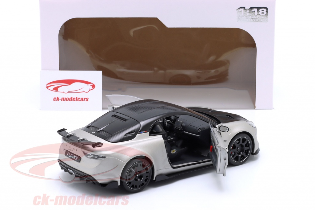 Solido 1:18 Alpine A110 Radical year 2022 mat silver / black S1801621 ...