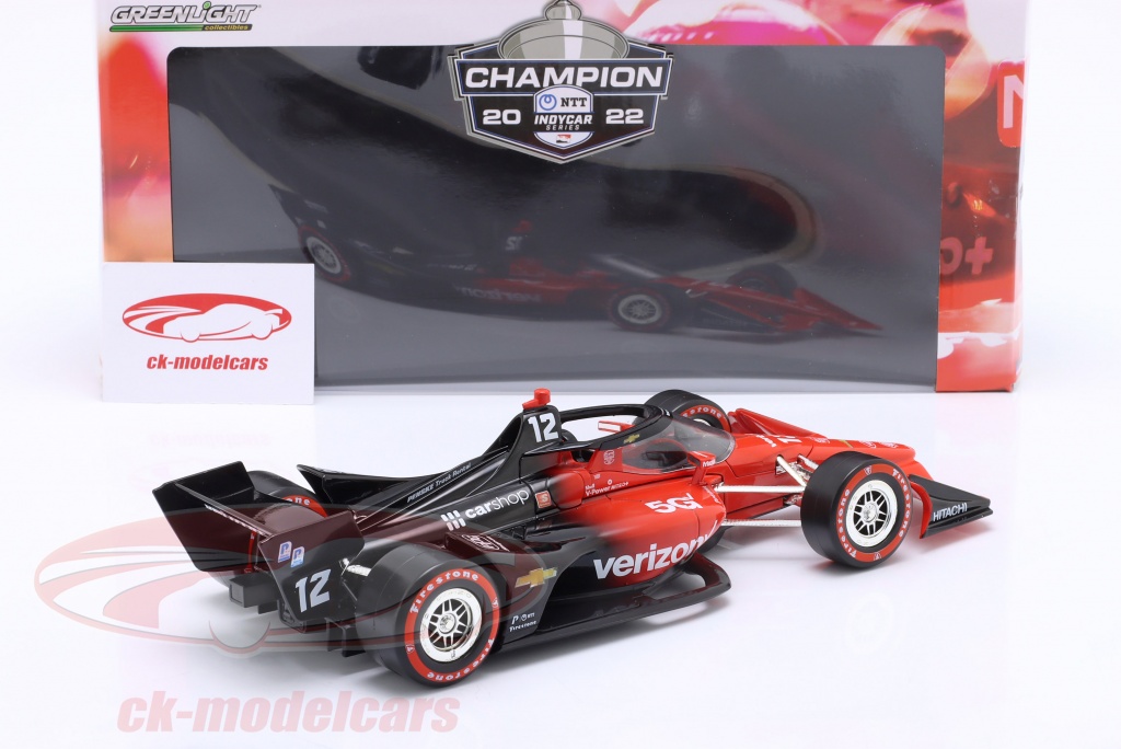 Greenlight 1:18 Will Power Chevrolet #12 kampioen IndyCar Series 2022 ...