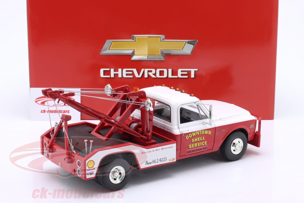 Greenlight Chevrolet C-30 Dually Wrecker Shell Service 1972 red / white ...