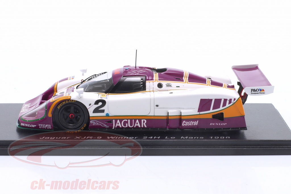 Spark 1:43 Jaguar XJR-9 #2 优胜者 24h LeMans 1988 Lammers, Dumfries, Wallace 43LM88 模型 汽车 43LM88 ...