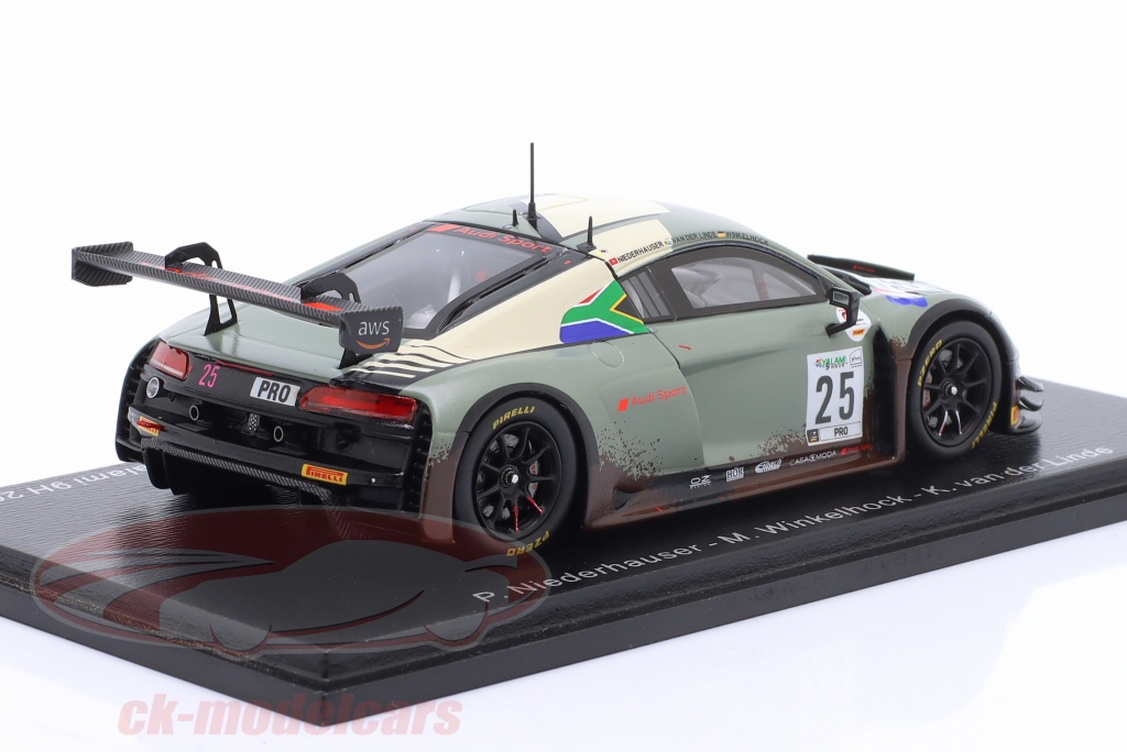 Spark 1:43 Audi R8 LMS GT3 #25 3rd 9h Kyalami 2021 Audi Sport Team Sainteloc S6337 model car ...