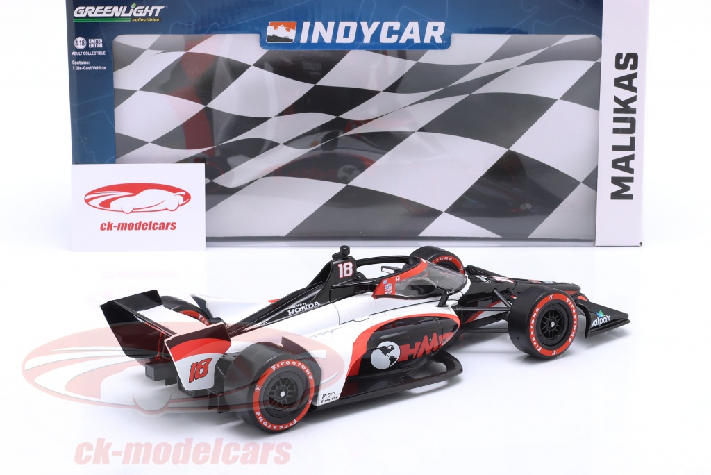 Greenlight 1:18 David Malukas Honda #18 IndyCar Series 2023 11200 model car 11200 810087065522