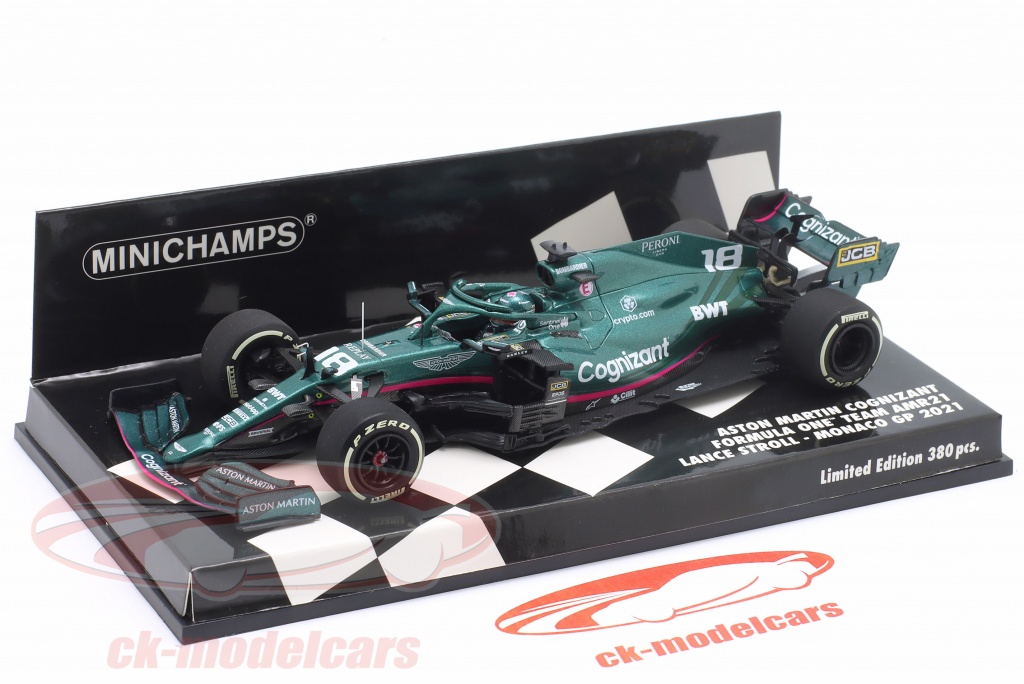 Minichamps 1:43 Lance Stroll Aston Martin AMR21 #18 8e Monaco GP ...