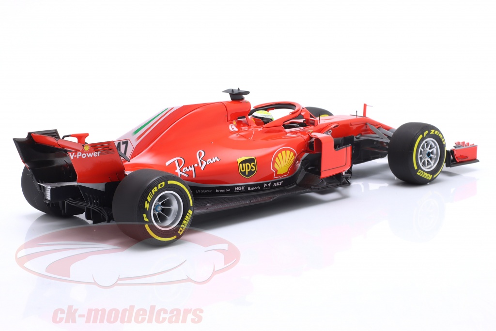 BBR Models 1:18 Mick Schumacher Ferrari SF71H #47 Formel 1 Test Fiorano ...