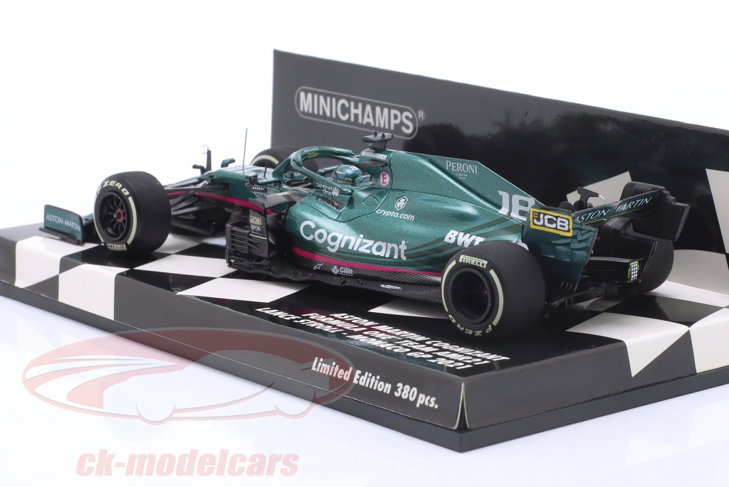 Minichamps 1:18 Lance Stroll Aston Martin AMR21 #18 8ème Monaco GP ...