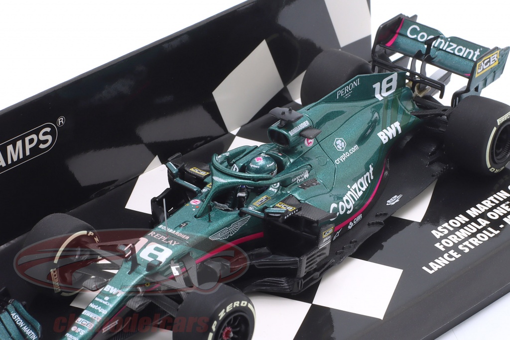 Minichamps 1:18 Lance Stroll Aston Martin AMR21 #18 8ème Monaco GP formule 1 2021 1:43 417210618 ...