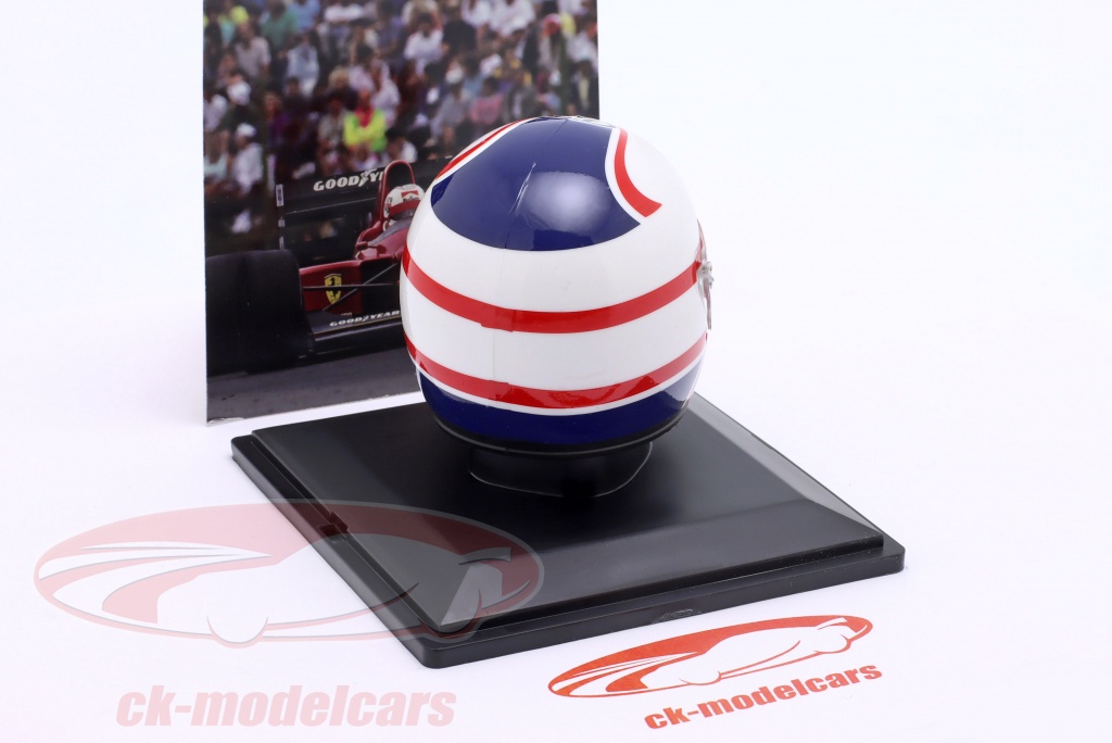 Spark 1:5 Nigel Mansell #27 Scuderia Ferrari F640 Formel 1 1989 Helm ...