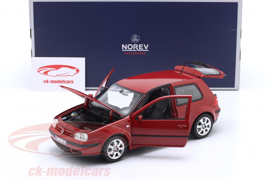 Norev 1:18 Volkswagen VW Golf MK4 year 2002 red 188573 model car 188573 ...