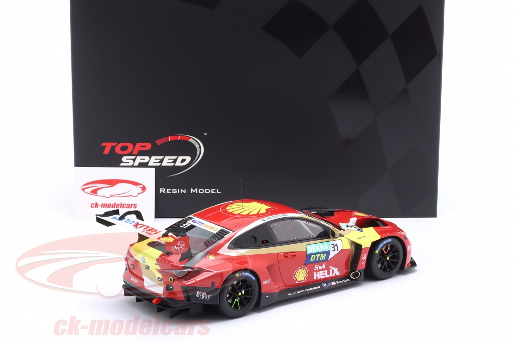 True Scale 1:18 BMW M4 GT3 #31 DTM 冠军 2022 Sheldon van der Linde TS0447 模型 汽车 TS0447 4895183678254