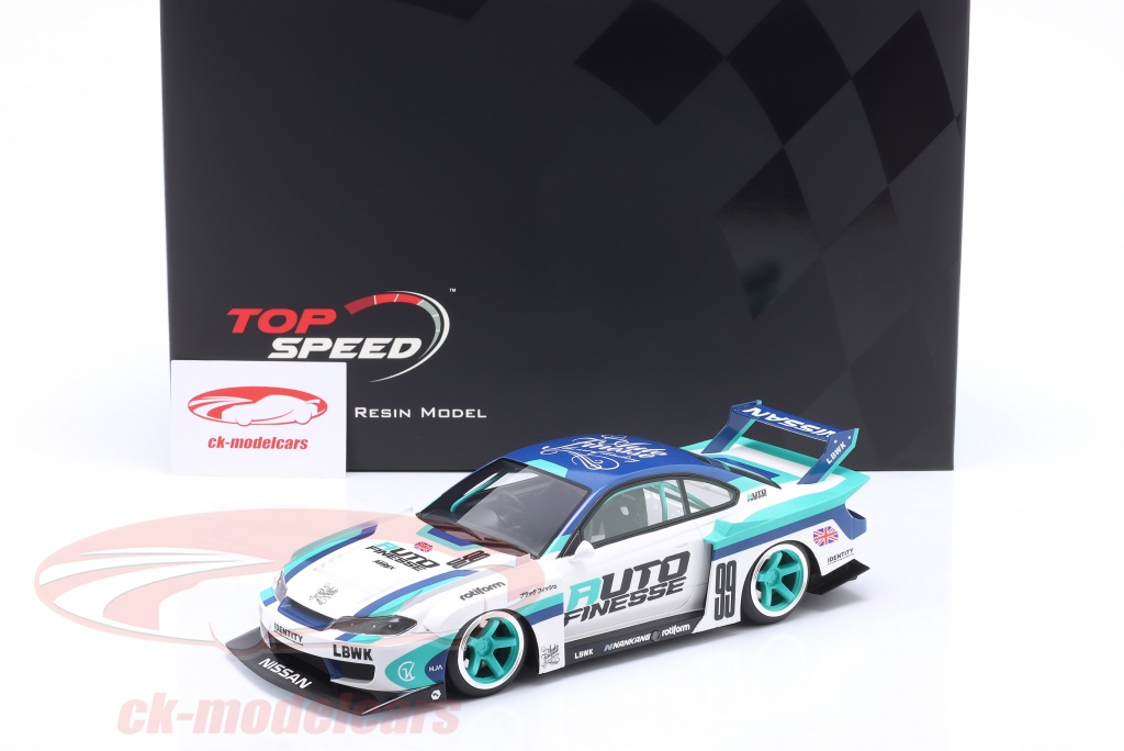 True Scale 1:18 LB-Super Silhouette Nissan S15 Silvia #99 Auto Finesse ...