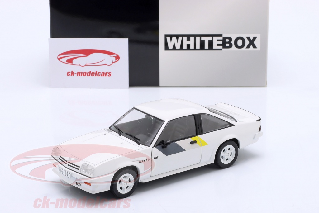 WhiteBox 1:24 Opel Manta B GSi 建設年 1984 白 / 装飾 WB124173-O モデル 車 WB124173-O 4052176761892