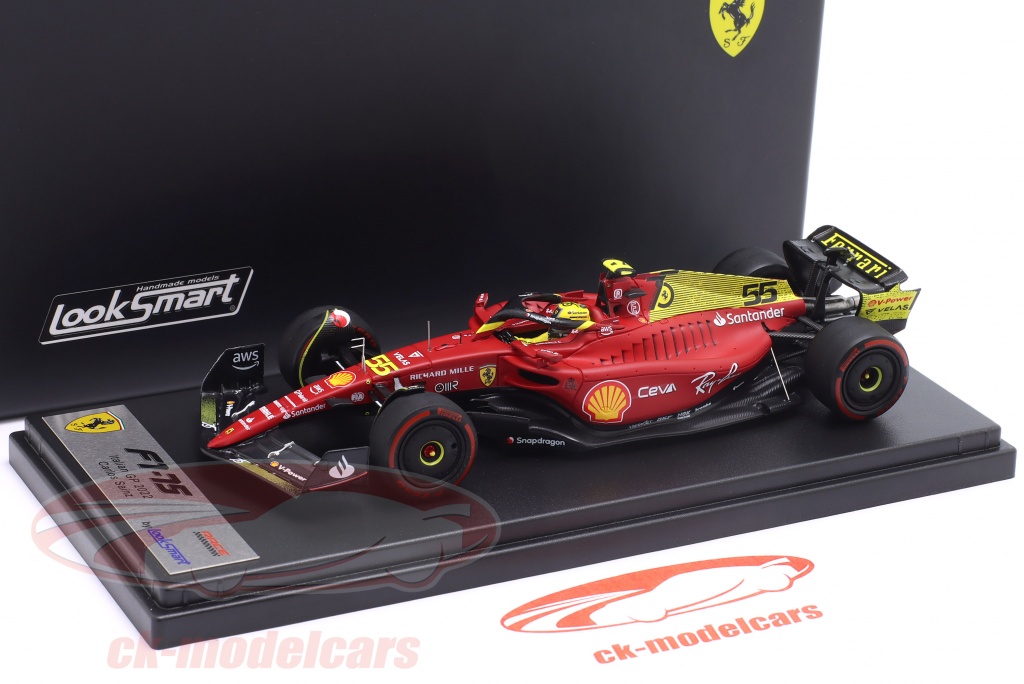 LookSmart 1:43 Carlos Sainz Jr. Ferrari F1-75 #55 4th Italy GP Formula ...