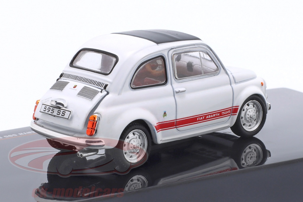 Ixo 1:43 Fiat Abarth 595 SS year 1964 white CLC484N model car CLC484N ...