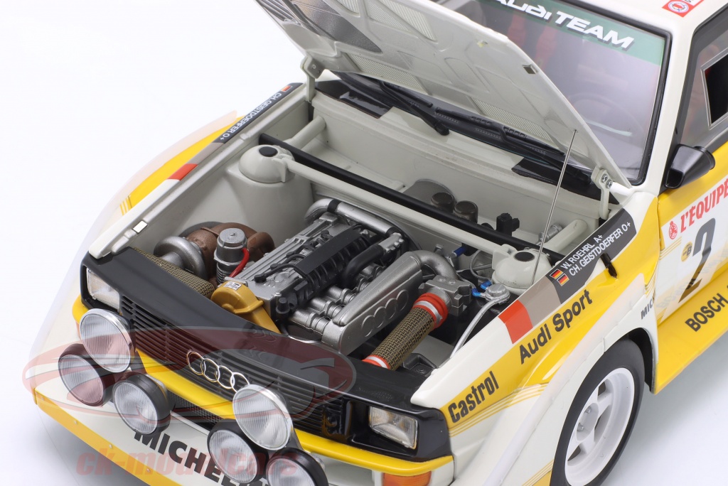 AUTOart 1:18 Audi Quattro S1 #2 4th Rallye Monte Carlo 1986 Röhrl ...