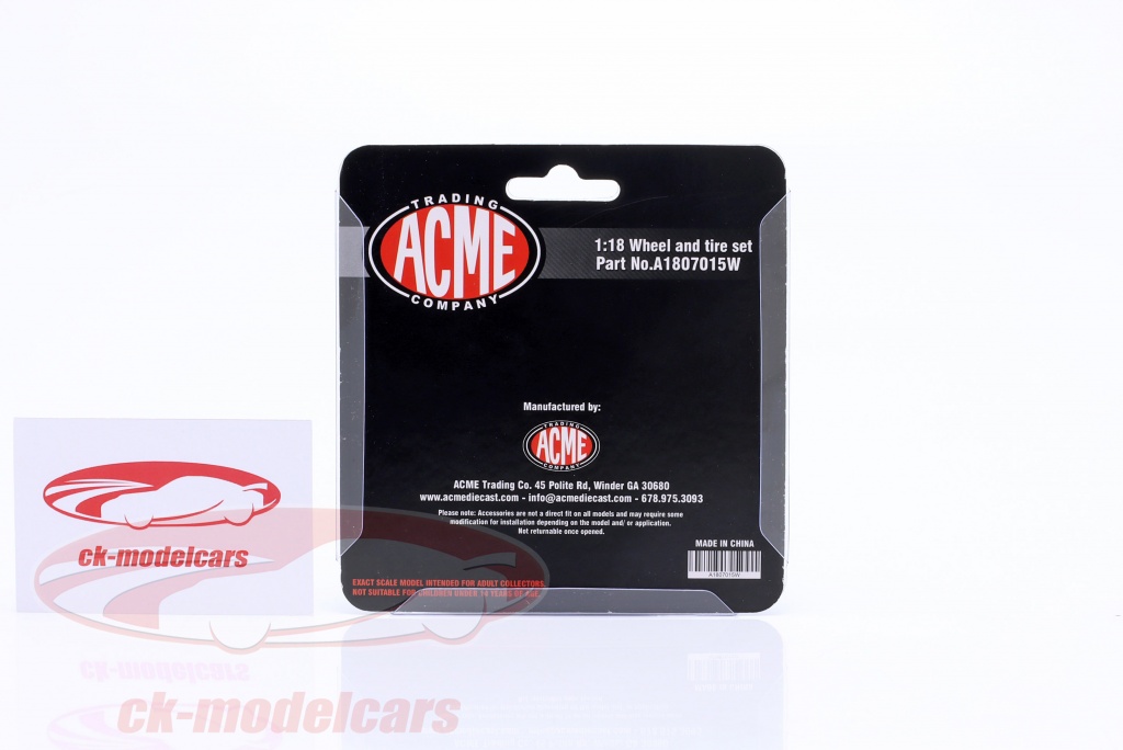 GMP 1:18 Chevy Rally Wheel & Tire Set A1807015W model car A1807015W