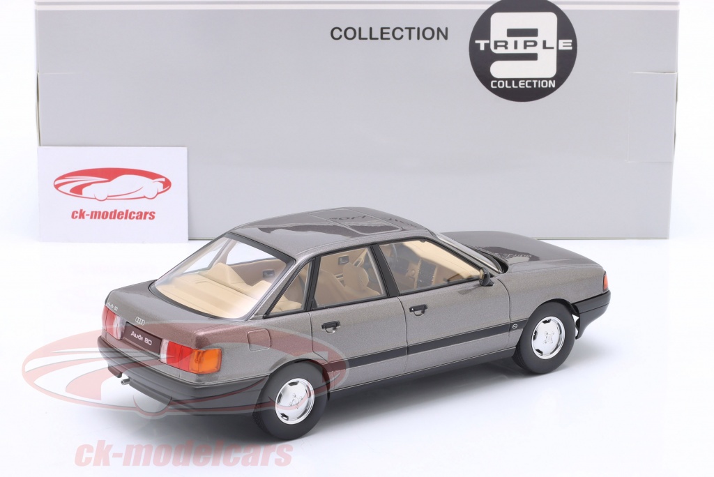 Triple9 1:18 Audi 80 (B3) year 1989 dark grey T9-1800341 model car T9-1800341 690000018157