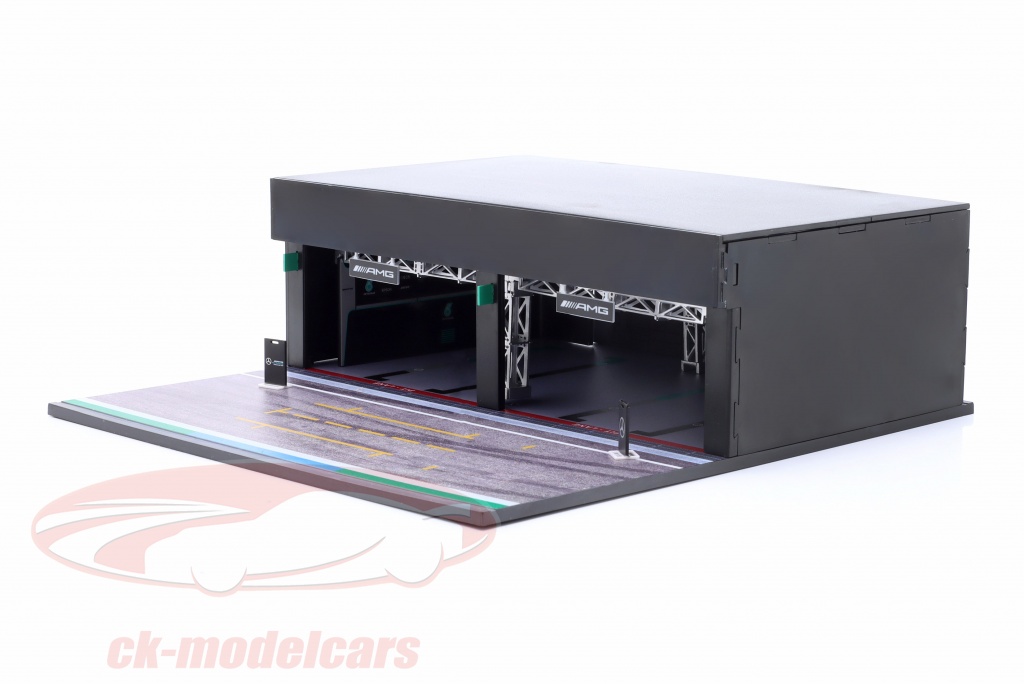 Tarmac Works 1:64 Pit Garage Diorama Mercedes-Benz AMG fórmula 1 Team ...