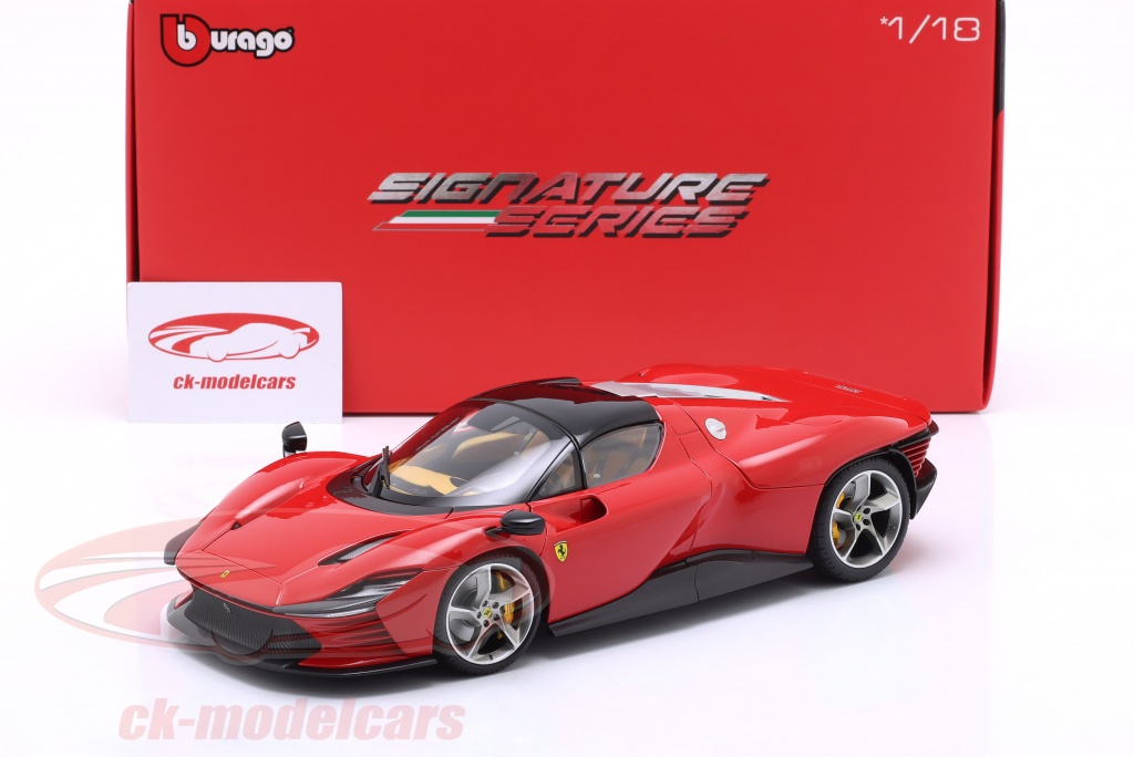 Bburago 1:18 Ferrari Daytona SP3 Closed Top 2022 corsa red Signature 18 ...