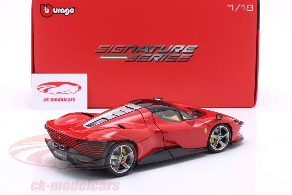 Bburago 1:18 Ferrari Daytona SP3 Closed Top 2022 rosso corsa Signature 18-16912R modello auto 18 ...