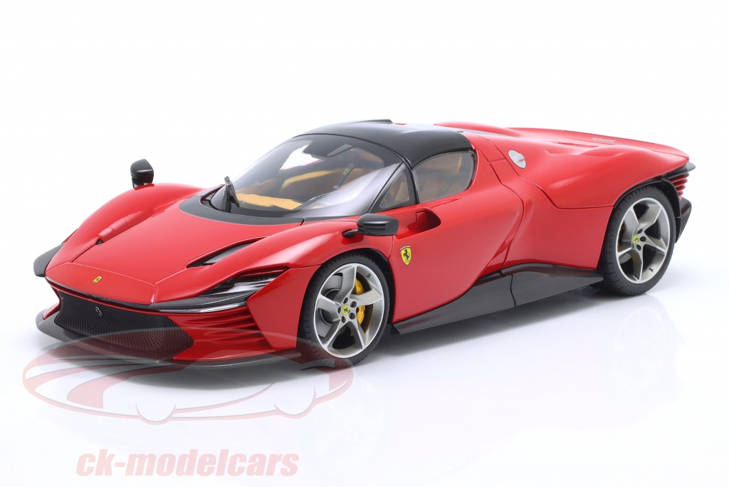 Bburago 1:18 Ferrari Daytona SP3 Closed Top 2022 rosso corsa Signature 18-16912R modello auto 18 ...