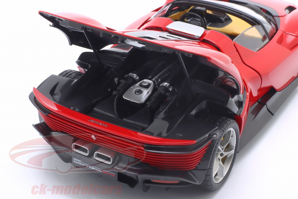 Bburago 1:18 Ferrari Daytona SP3 Closed Top 2022 rosso corsa Signature ...