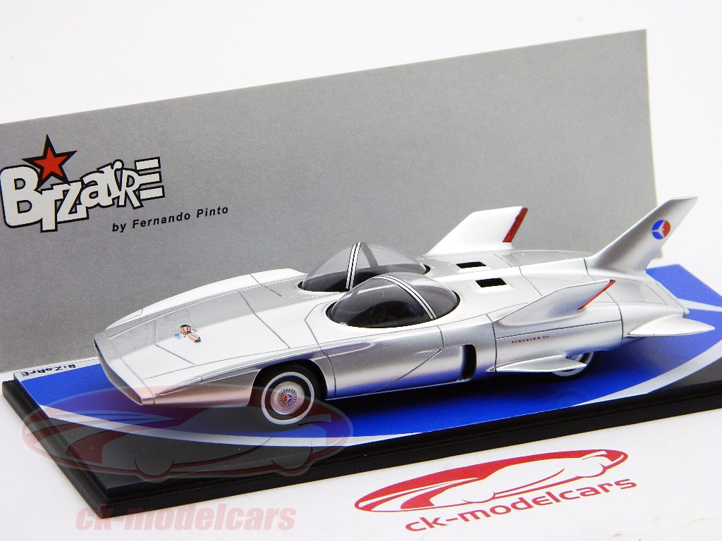 Spark 1:43 GM Firebird III silver / silver 1958 Bizarre BZ360 model car ...