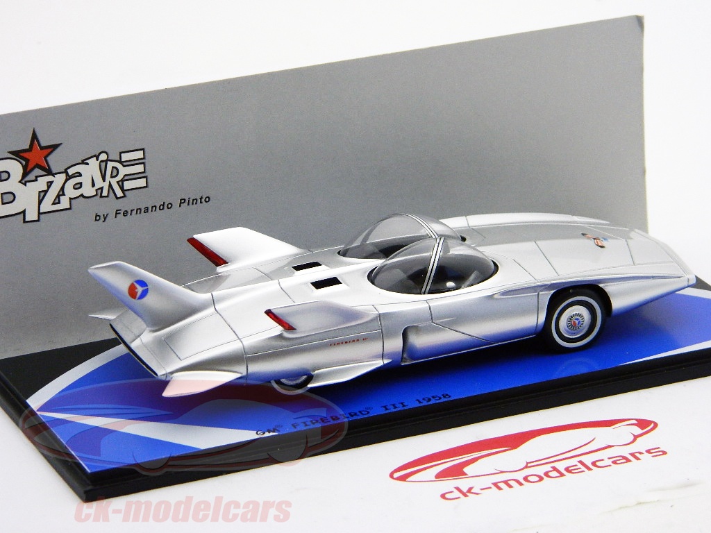 Spark 1:43 GM Firebird III silver / silver 1958 Bizarre BZ360 model car BZ360 9580006243607