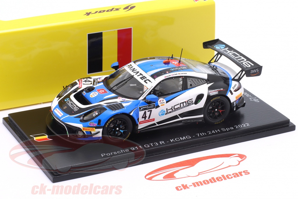 Spark 1:43 Porsche 911 GT3 R #47 7th 24h Spa 2022 KC Motorgroup SB502 ...