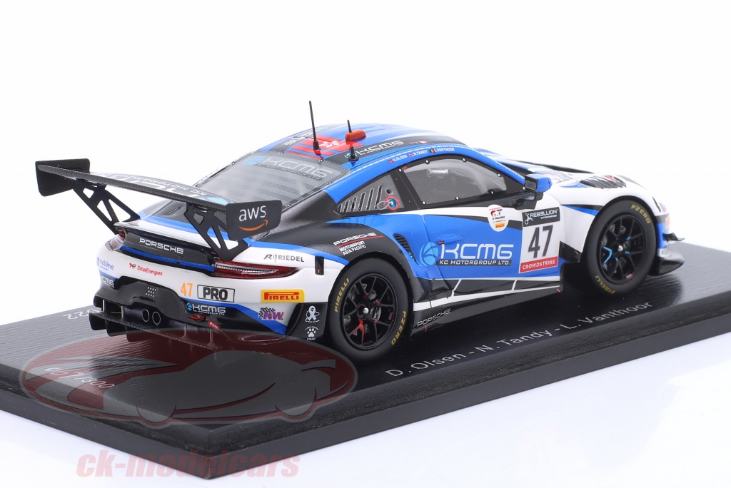 Spark 1:43 Porsche 911 GT3 R #47 7th 24h Spa 2022 KC Motorgroup SB502 ...