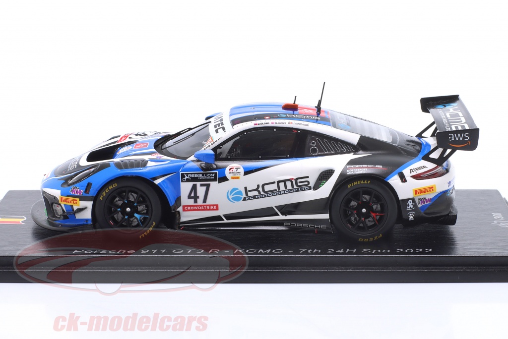 Spark 1:43 Porsche 911 GT3 R #47 7th 24h Spa 2022 KC Motorgroup SB502 ...