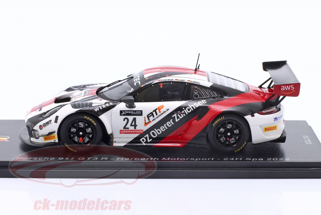 Spark 1:43 Porsche 911 GT3 R #24 24h Spa 2022 Herberth Motorsport SB525 ...