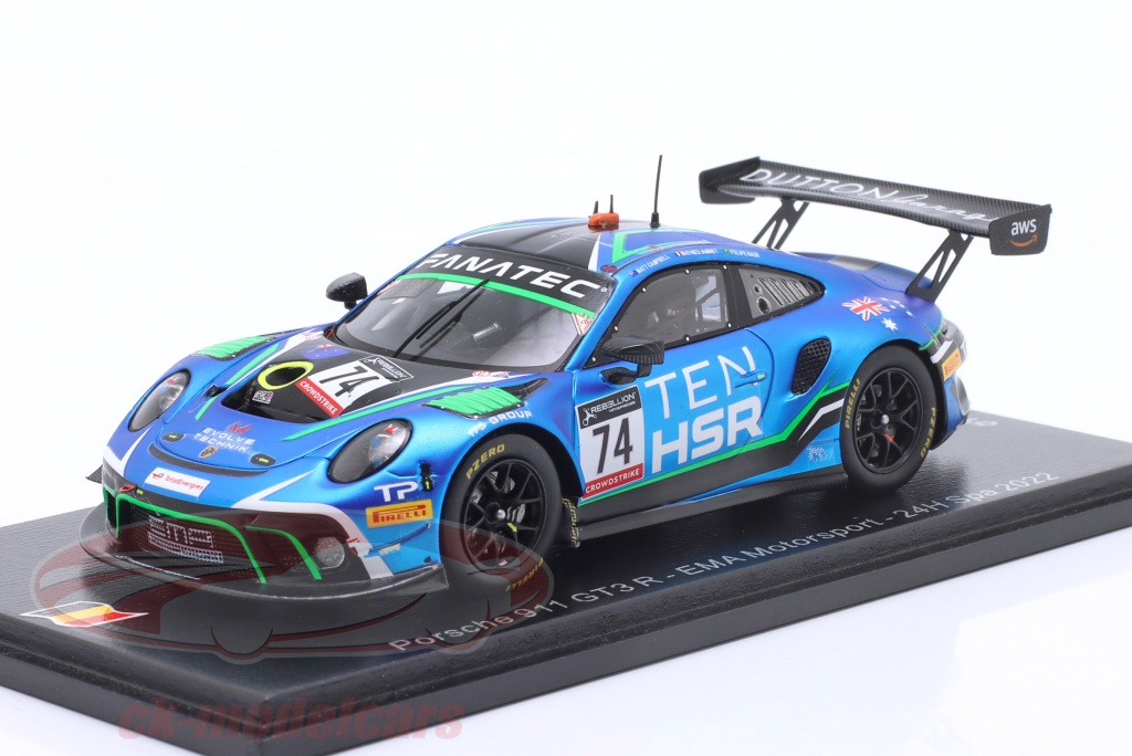 Spark 1:43 Porsche 911 GT3 R #74 24h Spa 2022 EMA Motorsport SB513 ...