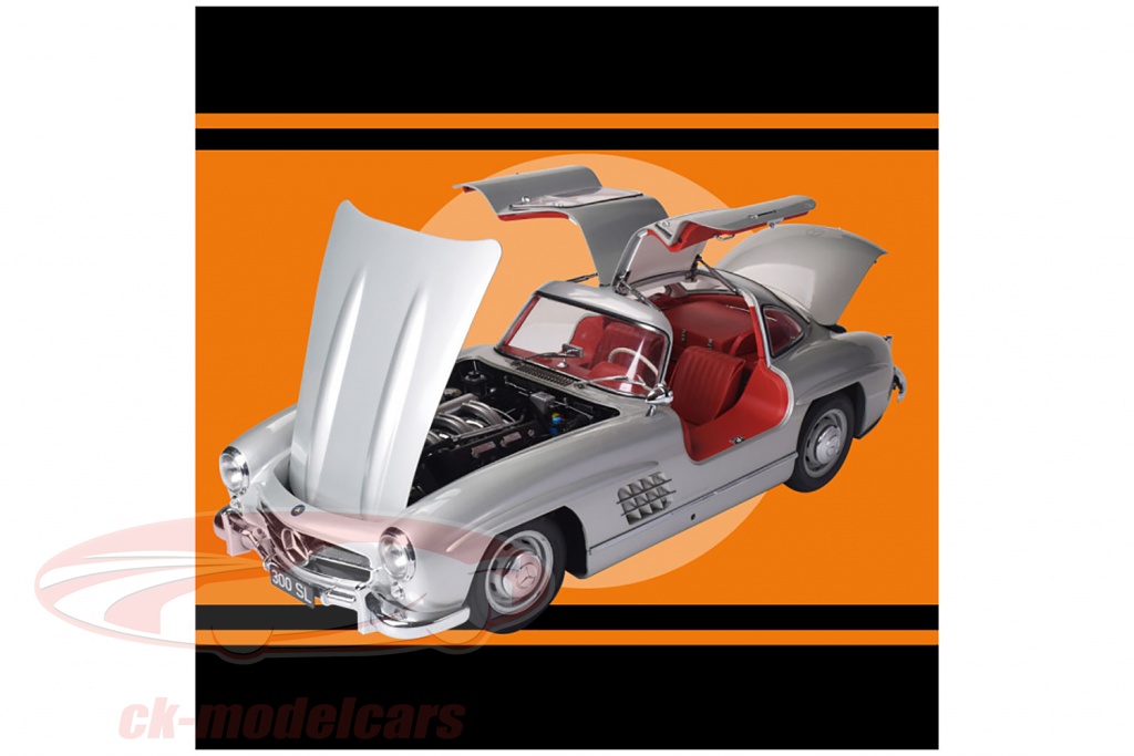 Ixo 1:8 Mercedes-Benz 300 SL Gullwing (W198) 1954-1957 prata metálico ...