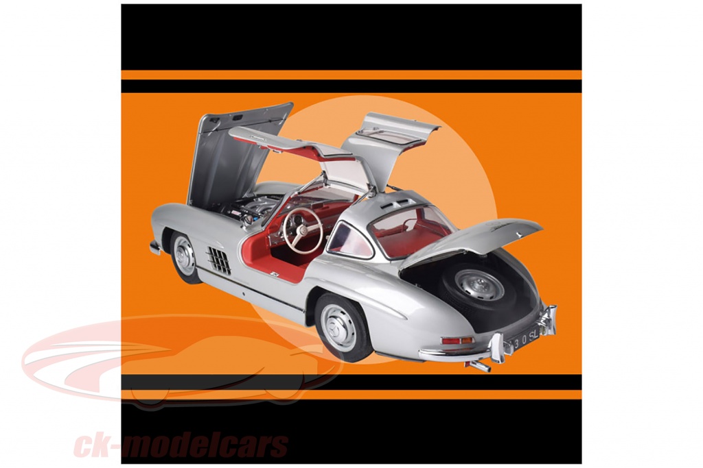 Ixo 1:8 Mercedes-Benz 300 SL Gullwing (W198) 1954-1957 prata metálico ...