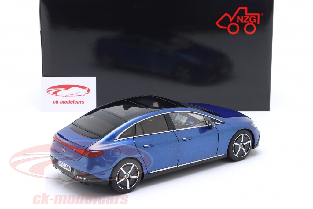 NZG 1:18 Mercedes-Benz EQE (V295) Bouwjaar 2022 spectraal blauw metalen 1023/21 model auto 1023/ ...