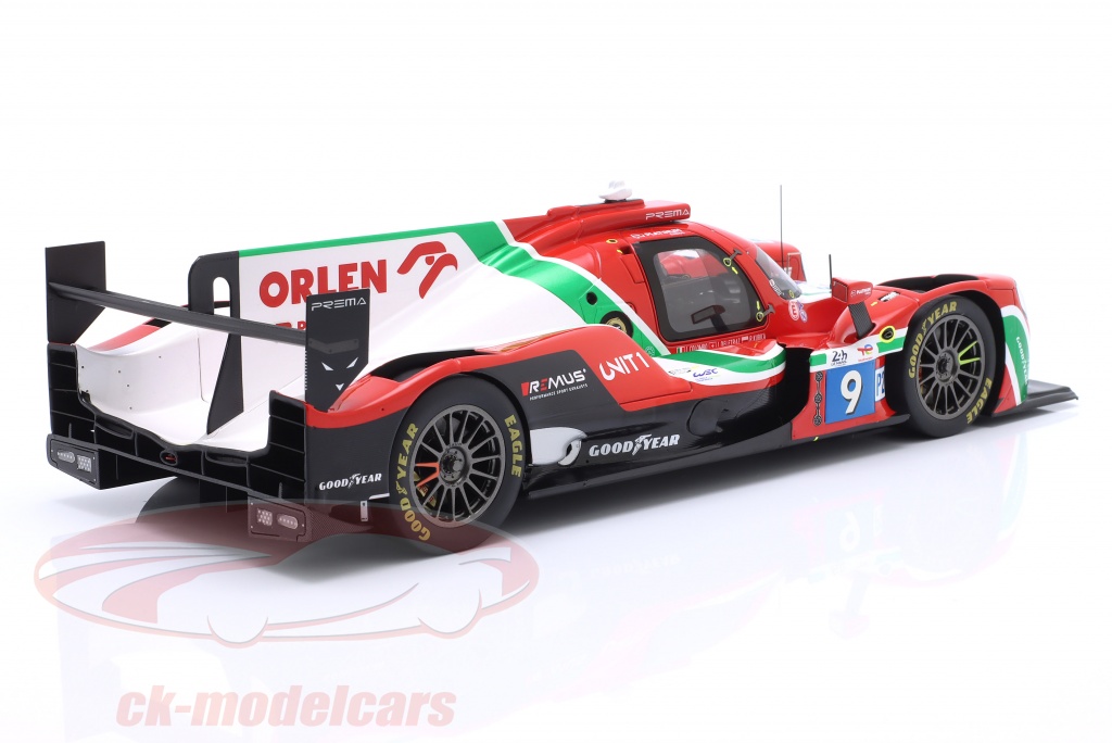 Spark 1:18 Oreca 07 #9 第六名 24h LeMans 2022 Prema Orlen Team 18S806 模型 ...