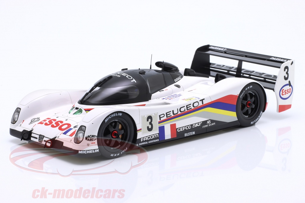 Spark 1:18 Peugeot 905 #3 ganador 24h LeMans 1993 Helary, Bouchut, Brabham 18LM93 modelo coche ...
