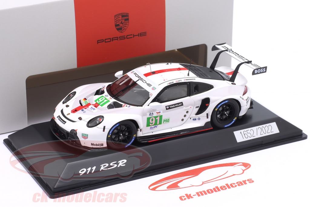Spark 1:43 Porsche 911 RSR-19 #91 winnaar LMGTE-Pro 24h LeMans 2022 WAP0209010RLEM model auto ...