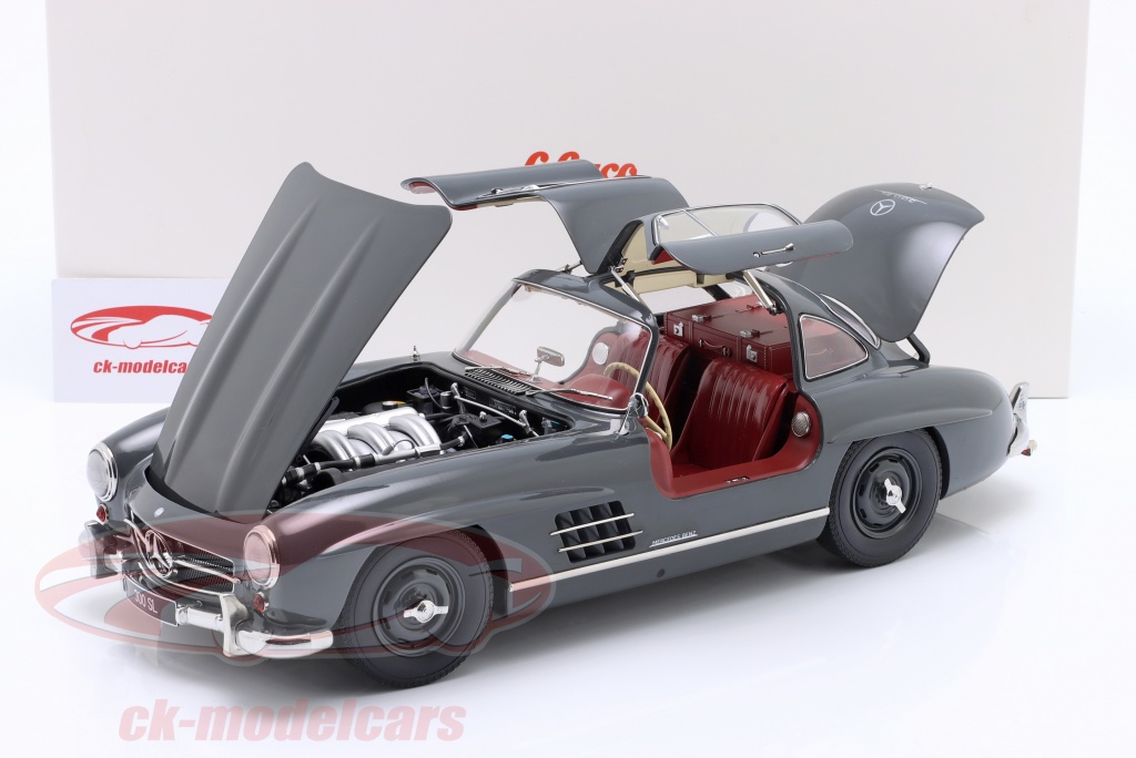 Schuco 1:12 Mercedes-Benz 300 SL Gullwing (W198) 建設年 1954-1957 濃い灰色 450671200 モデル 車 450671200 ...