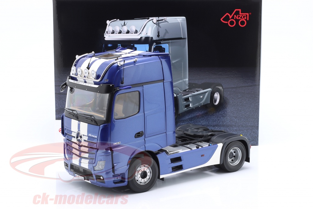 NZG 1:18 Mercedes-Benz Actros Gigaspace 4x2 SZM blue metallic with ...