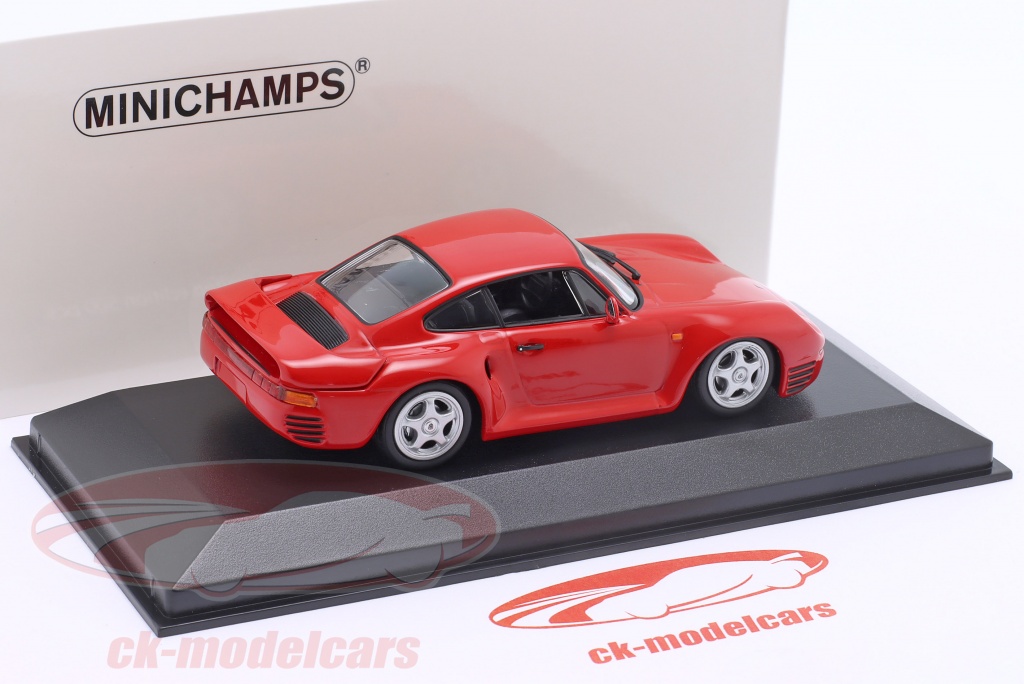 Minichamps 1:43 Porsche 959 Bouwjaar 1987 rood 943062523 model auto 943062523 4012138763456