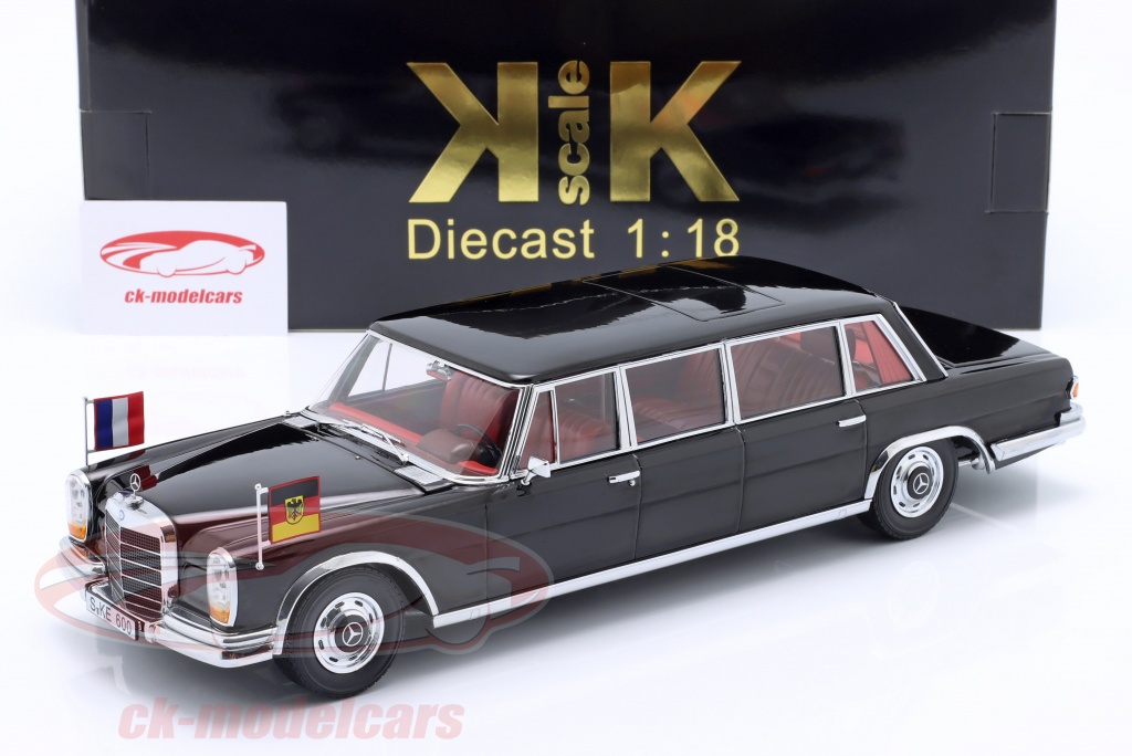 KK-Scale 1:18 Mercedes-Benz 600 (W100) Pullmann W. Brandt / G. Pompidou ...