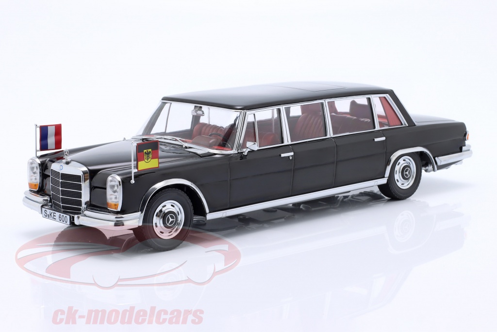 KK-Scale 1:18 Mercedes-Benz 600 (W100) Pullmann W. Brandt / G. Pompidou ...