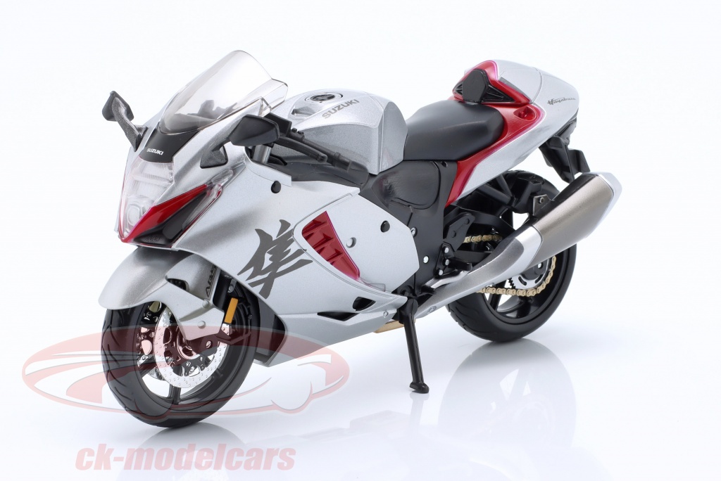 Maisto 1:12 Suzuki Hayabusa year 2022 silver metallic 31101-21848 model ...